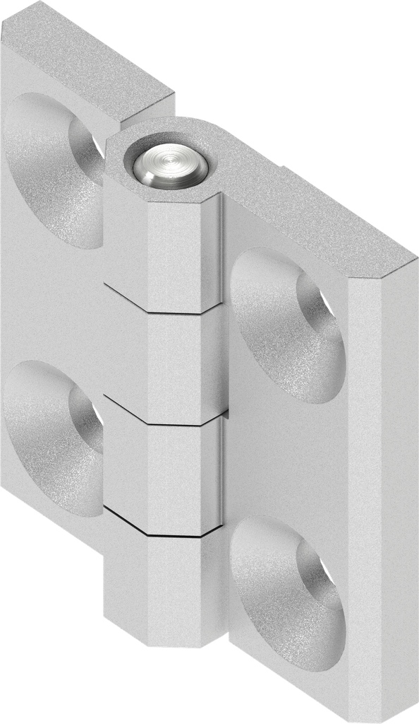 180° Hinge, Stainless steel AISI 316 pickled and passivated; 1056-U13 ...