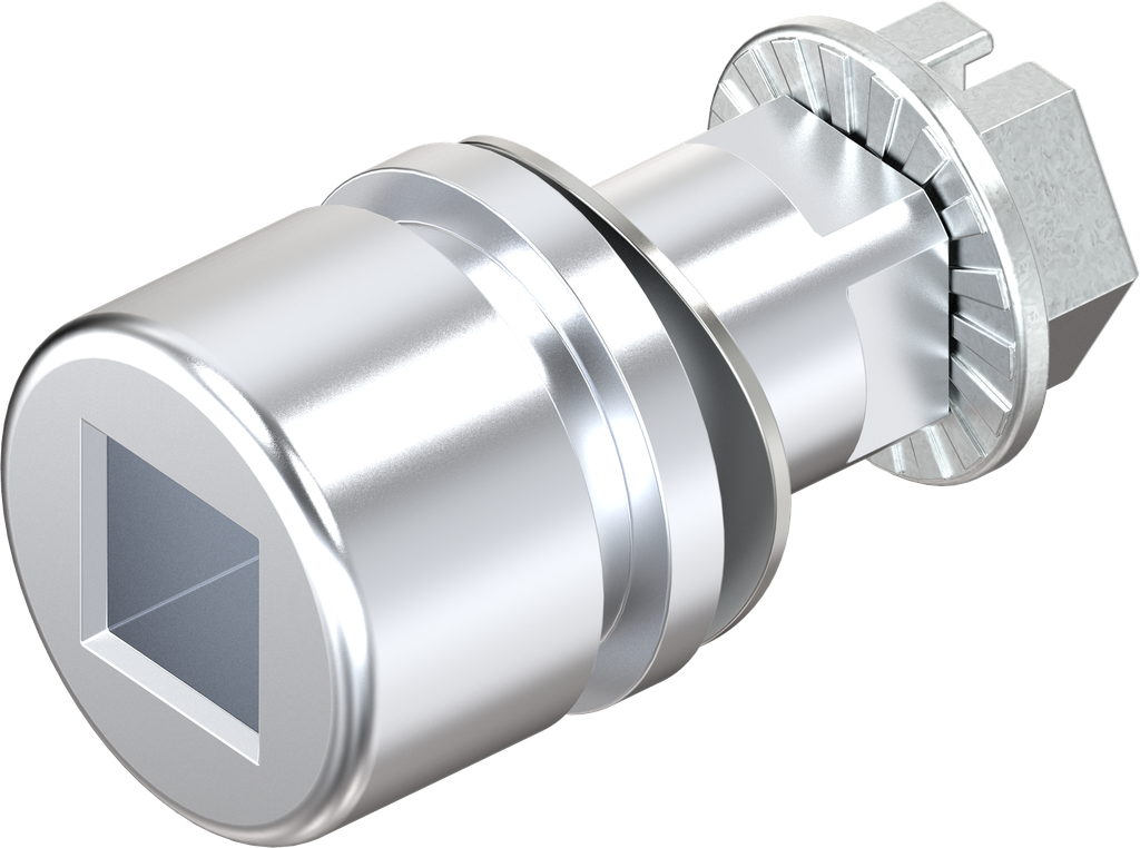 Insert square female 6, Zinc die chrome-plated; 1000-U168