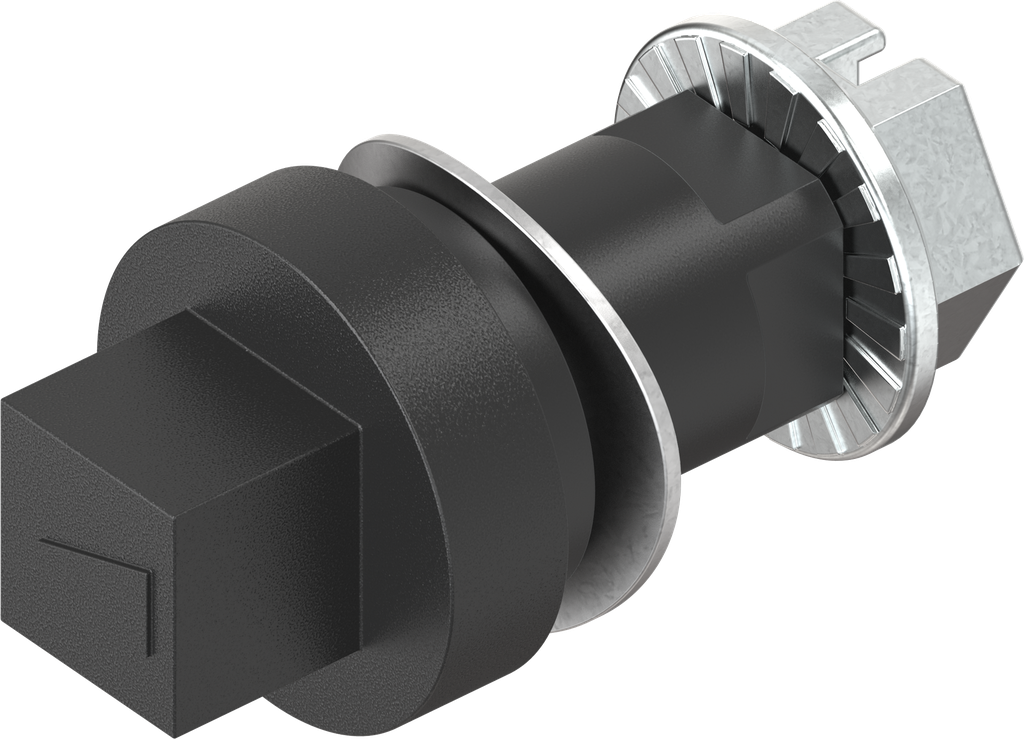 Insert square 8, Polyamide 66 GF 50 black; 1000-U185-N