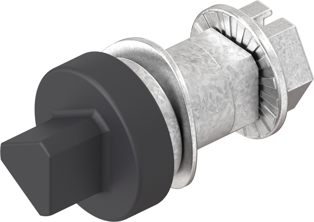 Insert triangular 8, Zinc die black powder-coated; 1000-U326