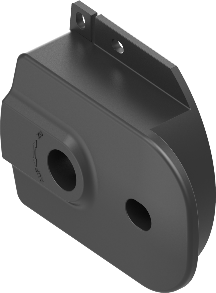 Prominent door lock, Zinc die black powder-coated; 1000-U778 for insert