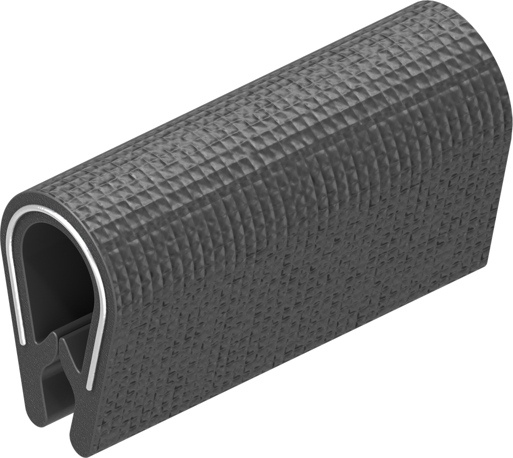 Edge protection self-clamping, PVC 70 ± 5 Shore A black; 1010-08