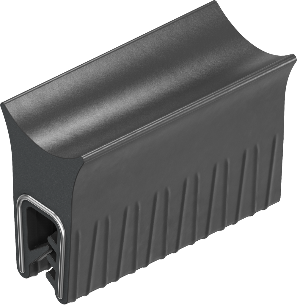 Sealing profile, self-clamping, Foam rubber EPDM; clamping profile EPDM ...
