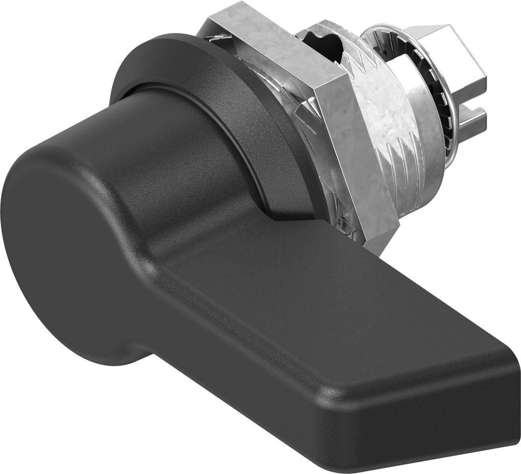 Wing knob quarter turn, non-keyed, Zinc die black powder-coated; 1022 ...