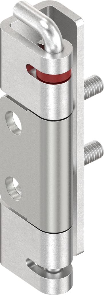 125° Hinge with captive pin, Steel zinc-plated; 1031-U19 Roller m.s ...