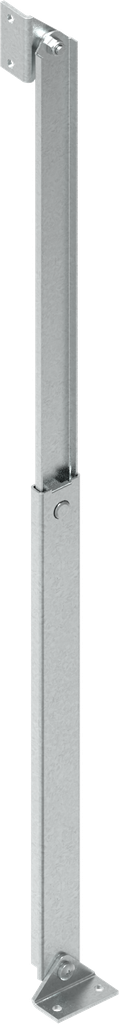 Telescopic cover stay with push button to release, Steel zinc-plated ...