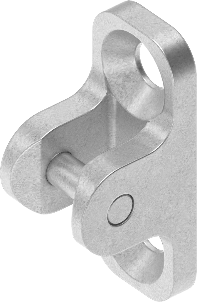 Catch for flat rod with notch, Zinc die zinc-plated; 1121-U76