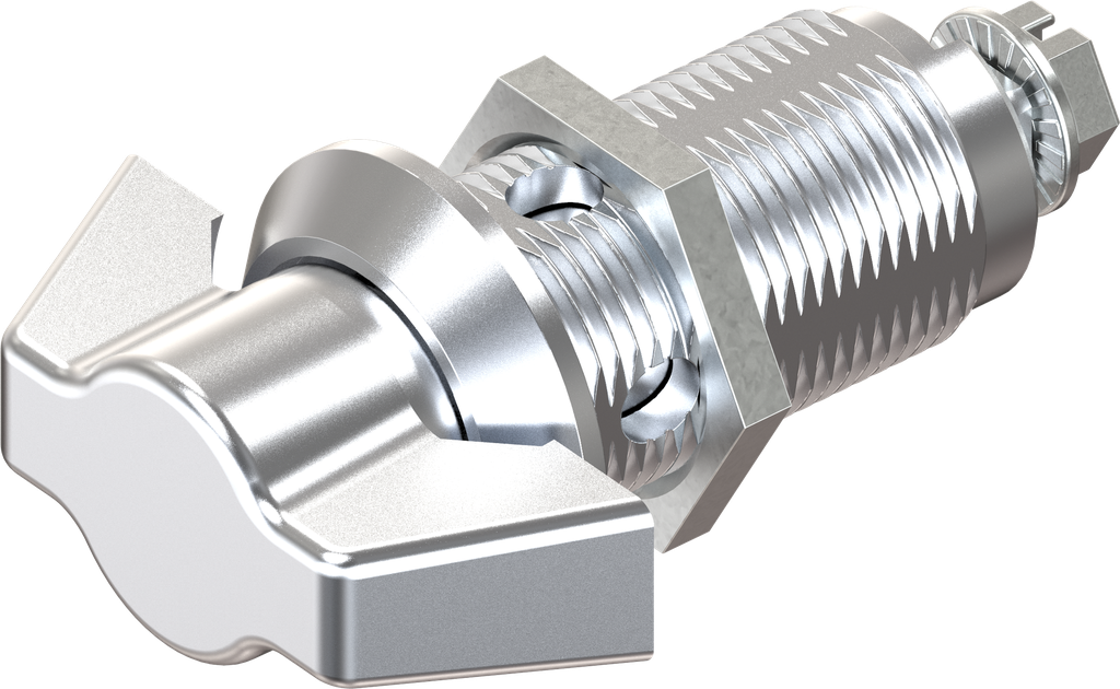Wing knob quarter turn, non-keyed, Zinc die chrome-plated; 1000-U275 ...