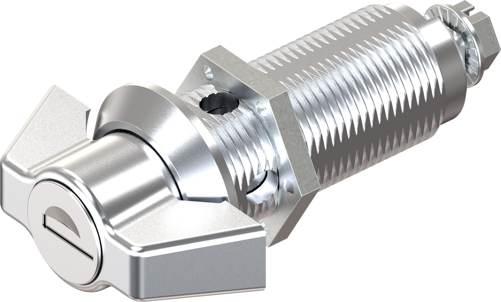 Wing knob quarter turn, keyed different, Zinc die chrome-plated; 1000 ...