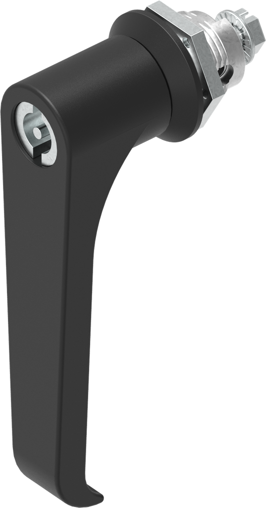 L-handle quarter turn double bit 3, Zinc die black powder-coated | EMKA