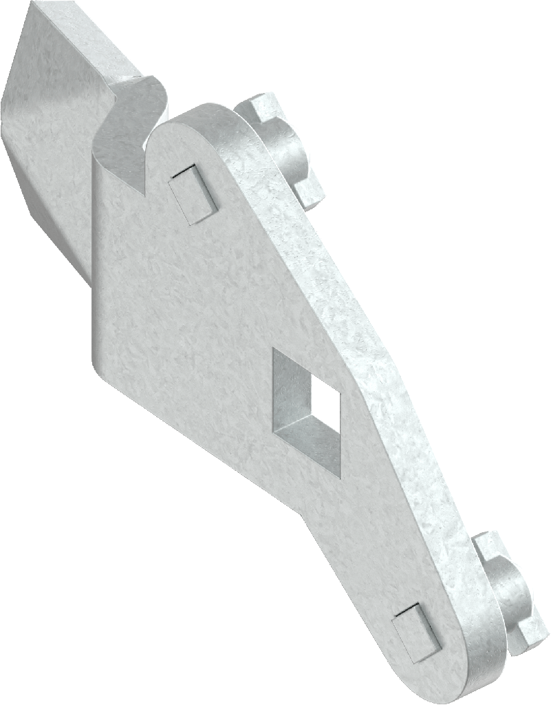 3-Point cam, right version, Steel zinc-plated; 1000-U544-25 Offset h = 7 mm