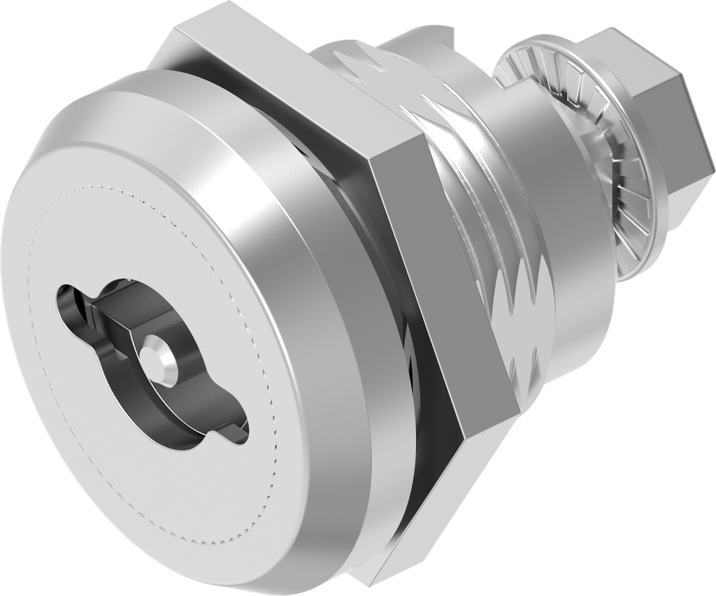 Safety quarter turn double bit 3, right version, Stainless steel AISI ...