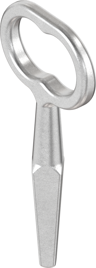 Key for insert square female 7, Malleable cast iron zinc-plated | EMKA