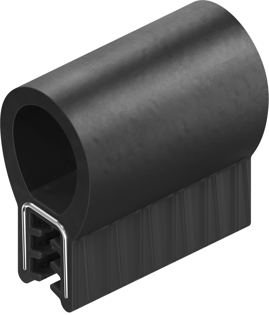 Perfil de junta de material de protección contra incendios para montaje a presión, caucho ...