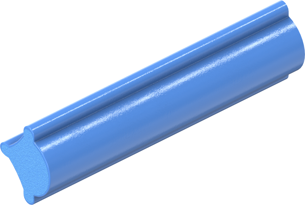 Filler for clamping profile, Silicon solid material 85 ± 5 Shore A blue ...