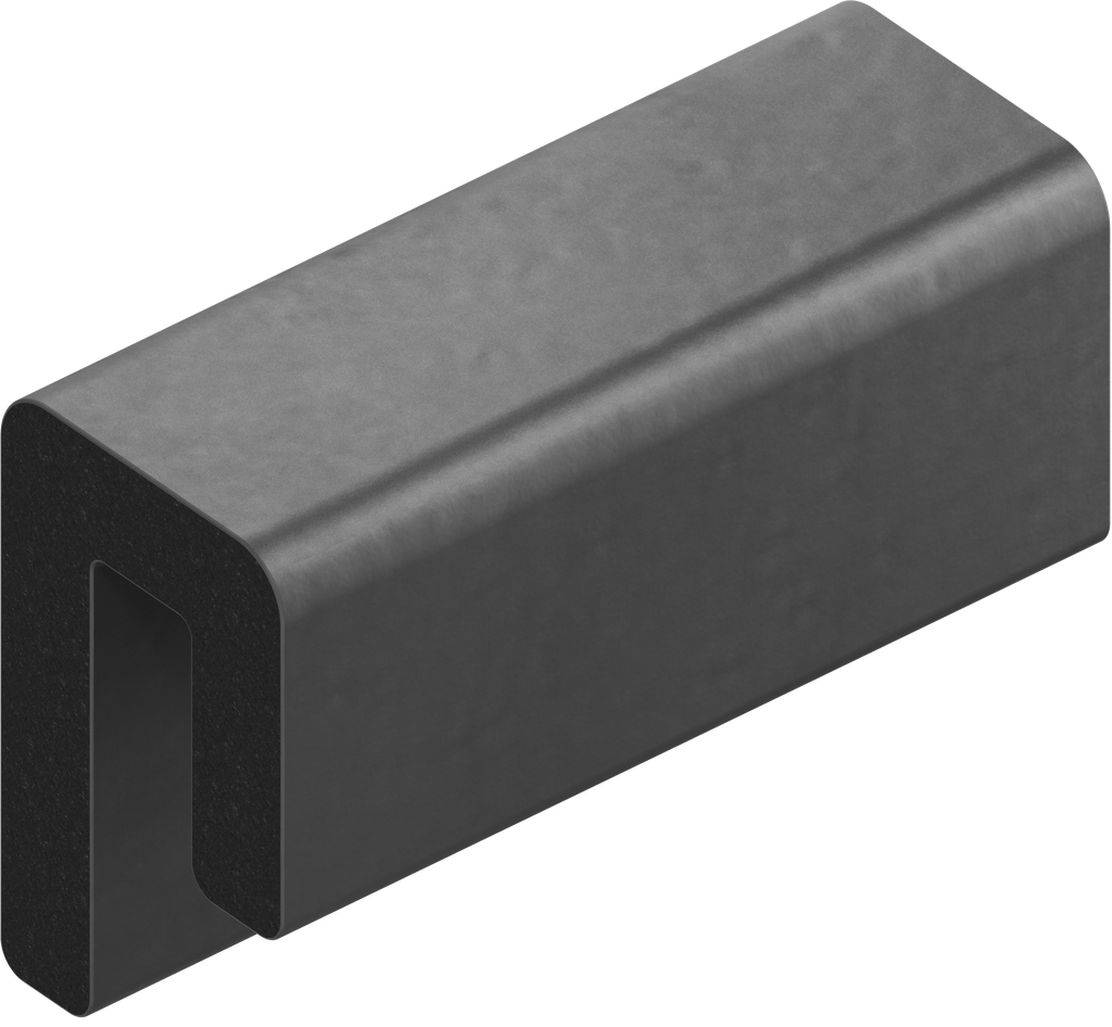 Sealing profile made of fire protection material, Foam rubber EPDM 60 ± 5 Shore A black; 1038 ...