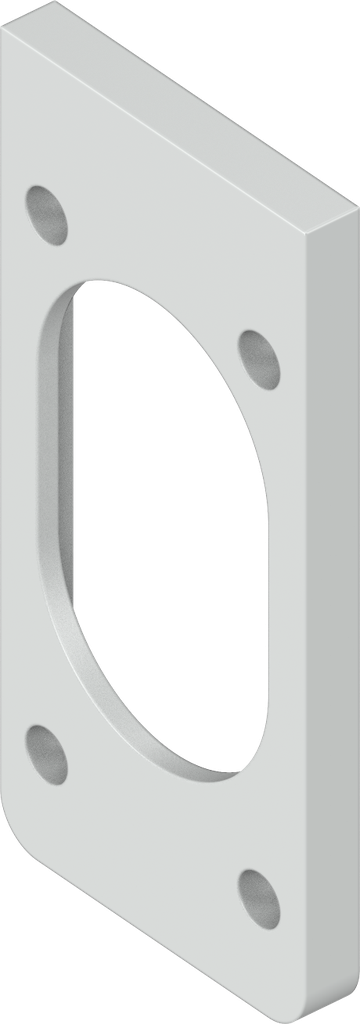 Shim, Polyamide grey RAL 7032; 1072-01