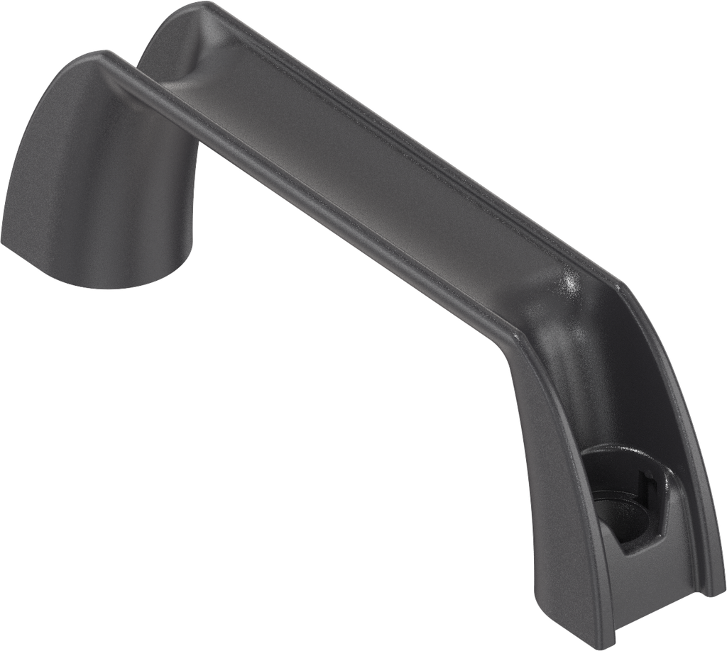 Bow-type handle with countersunk, Antimicrobial polyamide GF black ...