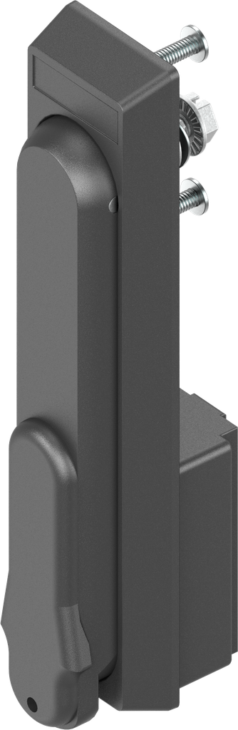 Swinghandle with round cylinder, keyed different, Polyamide GF black ...