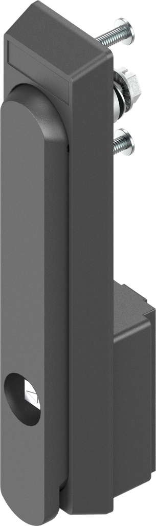 Swinghandle with insert square 7, Polyamide GF black | EMKA