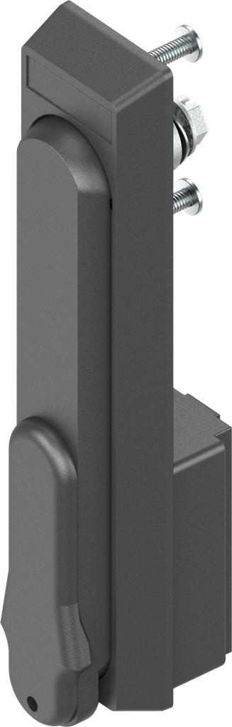 Maneta giratoria con inserto triángulo 7, poliamida GF negro; 1125-U247-A