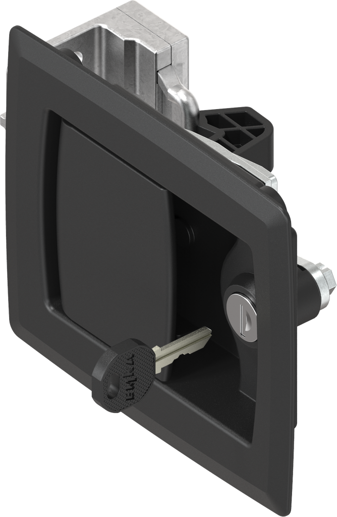 Chest handle keyed different, Polyamide GF black; 1130-U2