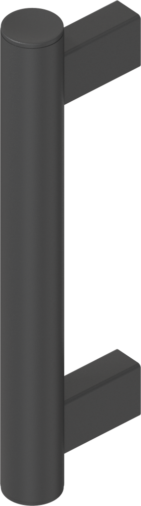 Tube handle, Aluminium black plastic-coated; 1095-U28-200AA A = 200 mm