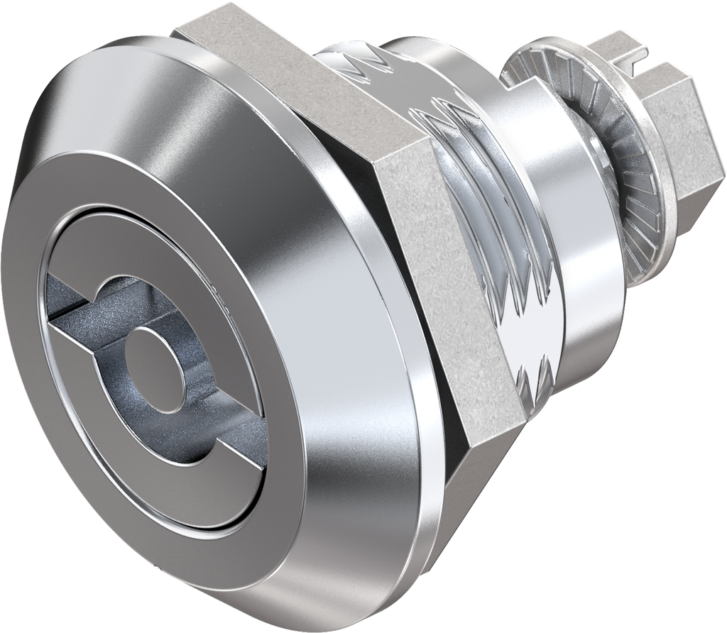 Vibration-resistant quarter turn double bit 5, Zinc die chrome-plated | EMKA