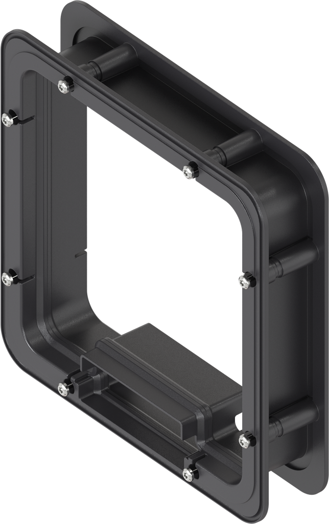 Spacer frame unfoamed for Ts = 45 mm, ABS black | EMKA