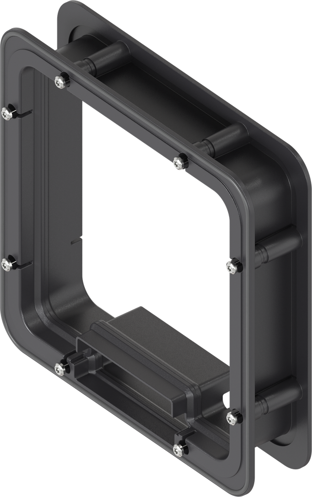 Spacer frame foamed for Ts = 45 mm, ABS black | EMKA