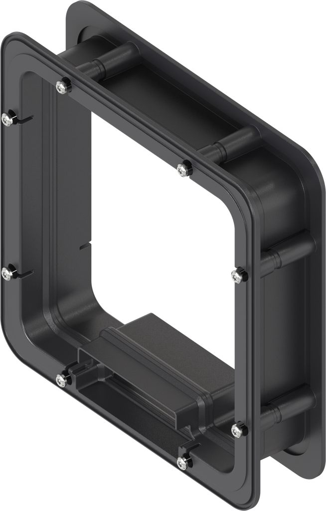 Spacer frame foamed inside for Ts = 50 mm, ABS black | EMKA