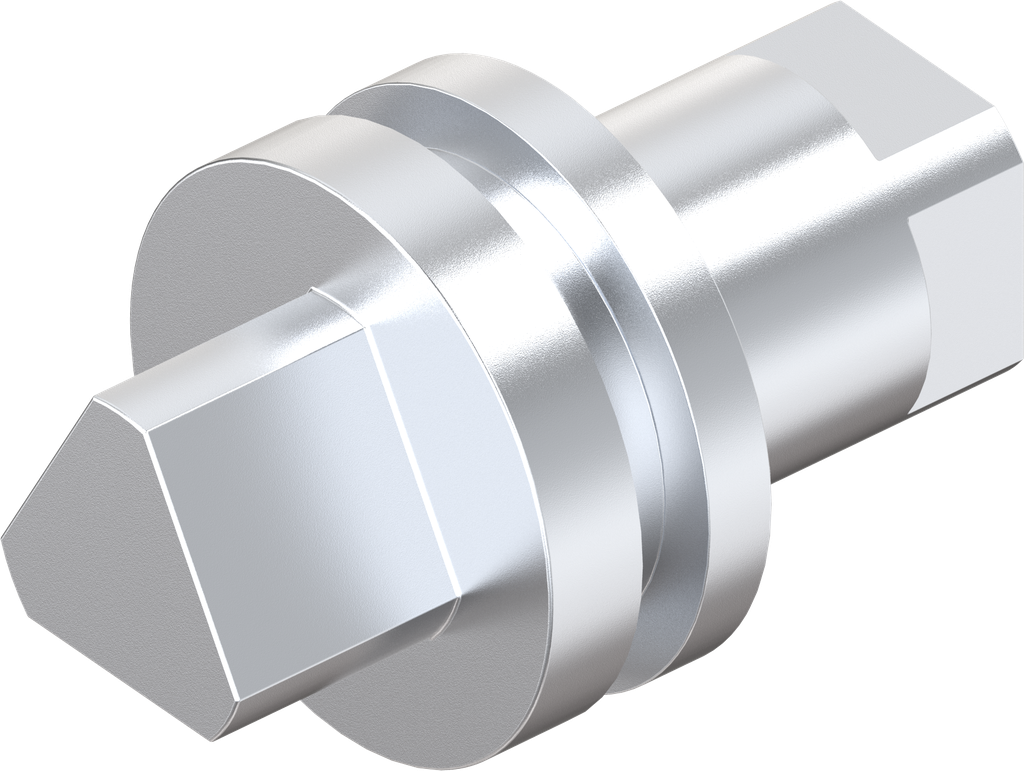 Insert triangular 8, Zinc die chrome-plated; 1000-07