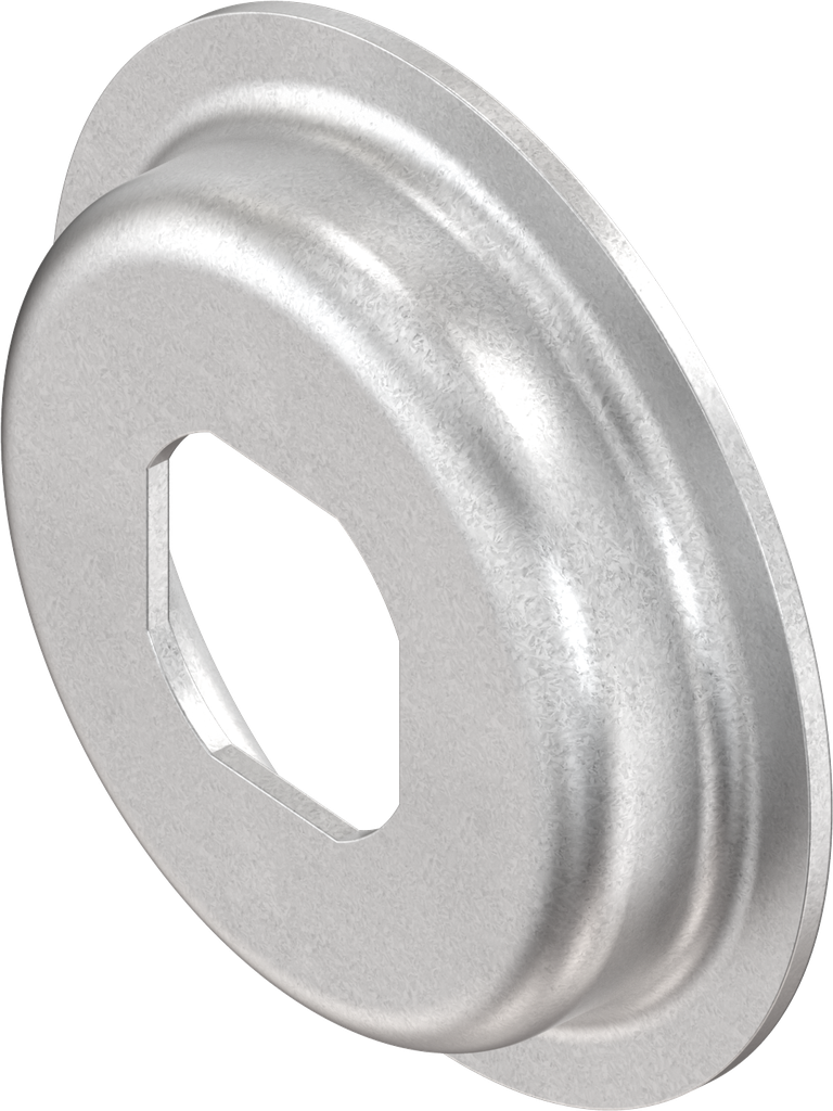Dish for quarter turn, Steel zinc-plated; 1000-264
