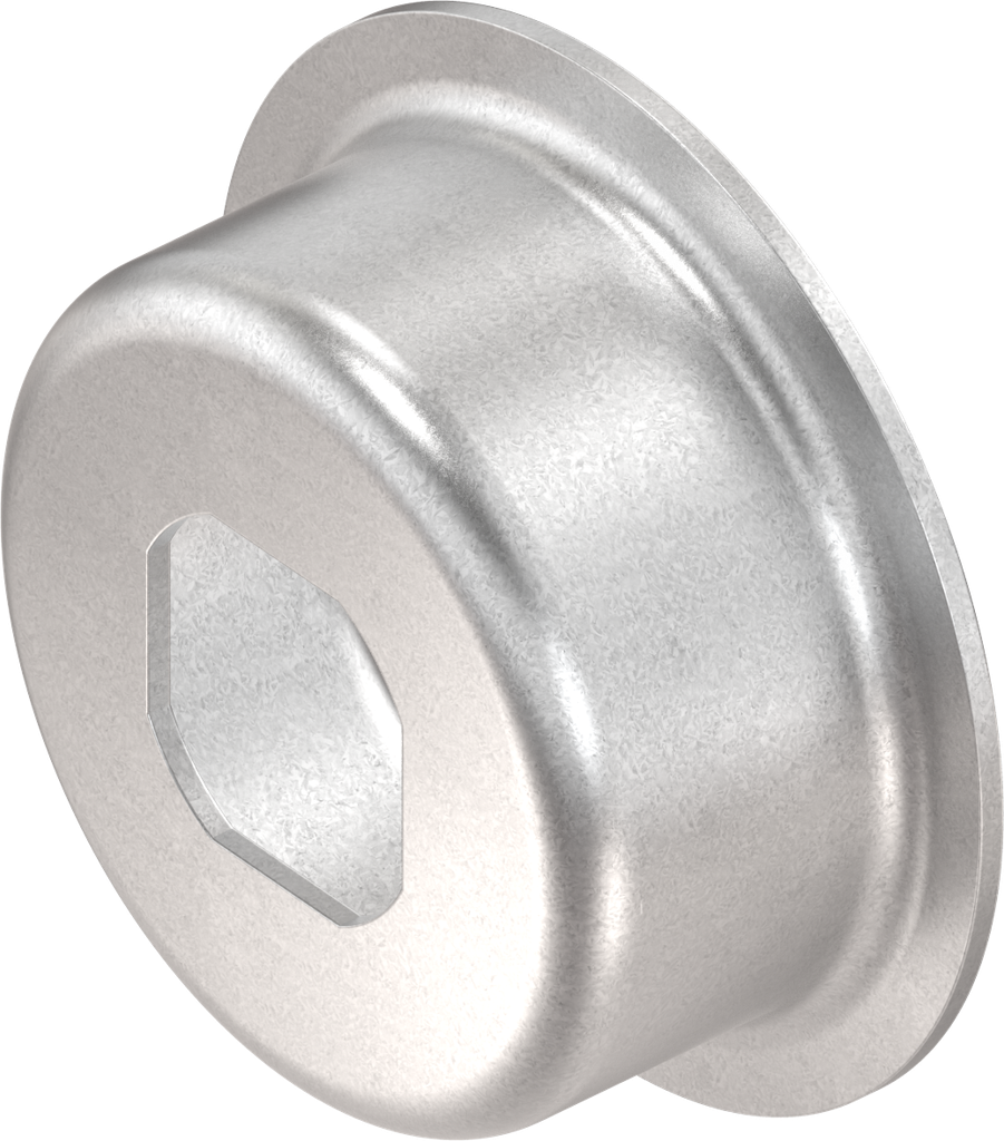 Dish for quarter turn, Steel zinc-plated; 1000-266