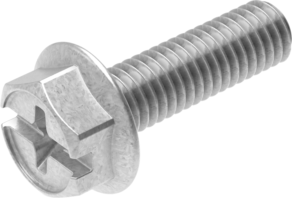 Locking screw M6 x 20, Steel zinc-plated; 1000-277-04JB