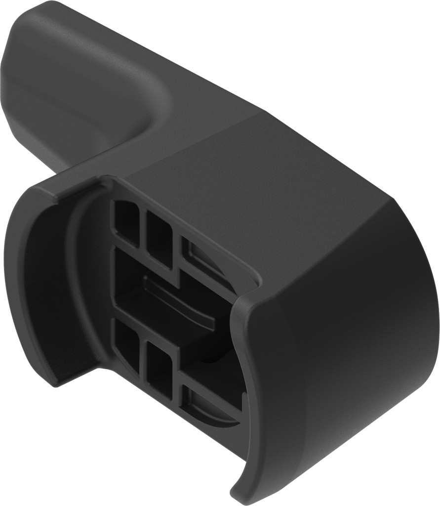 Linguetta a scatto H = 18 mm, poliammide GF nero; 1000-591 per Ts = 1,5 – 2,0 mm