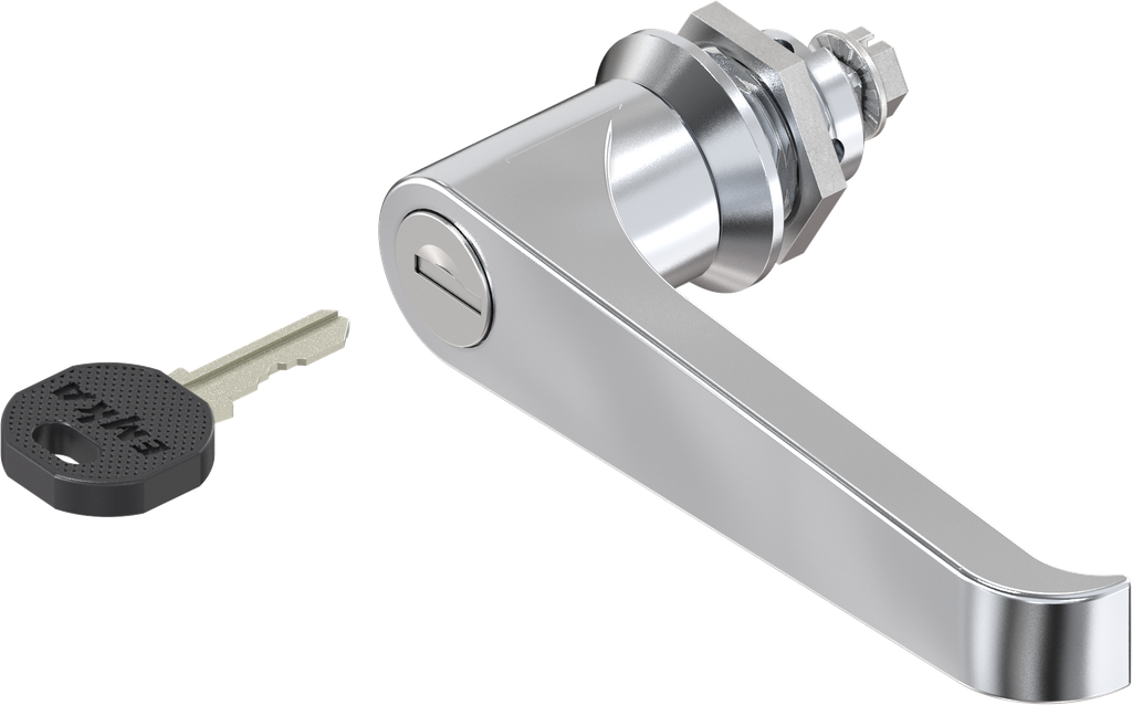 L-handle quarter turn, keyed EK 333, Zinc die chrome-plated; 1000-U15 ...