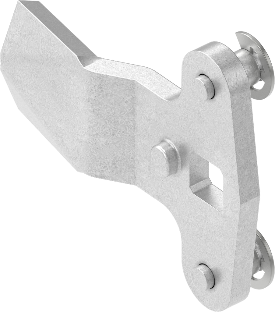 3-Point cam, Steel zinc-plated; 1000-U24 Offset h = -4 mm