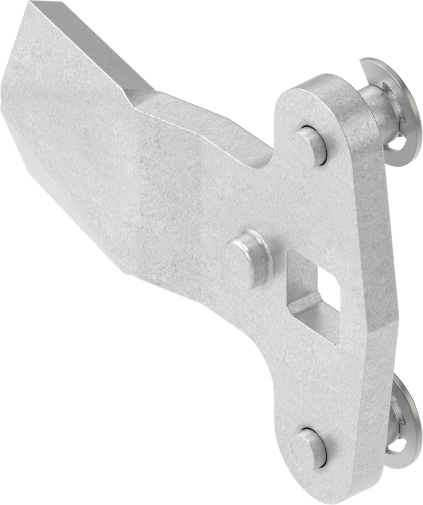 3-Point cam, Steel zinc-plated; 1000-U25 Offset h = -2 mm