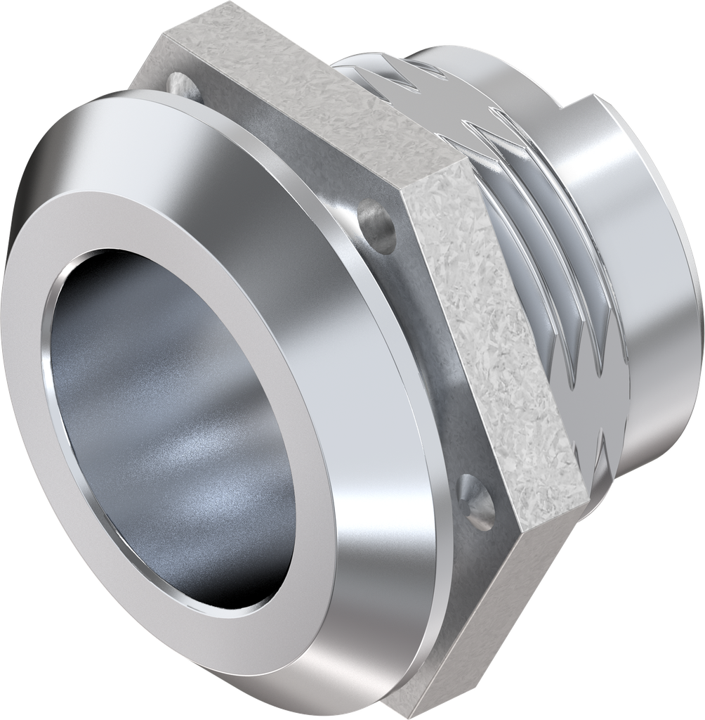 Gehäuse, GD-Zn verchromt; 1000-U56 mit Erdungsmutter