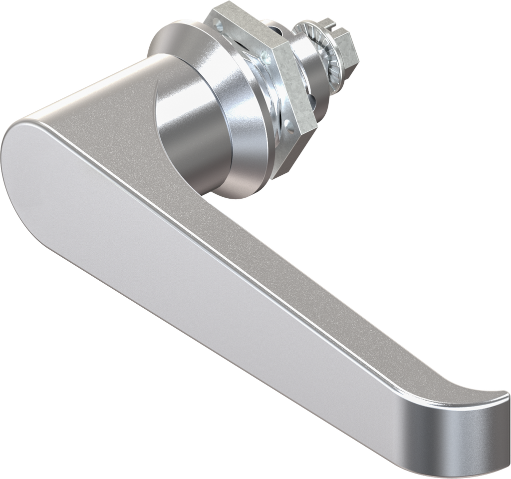 L-handle quarter turn, non-keyed, Zinc die chrome-plated; 1000-U57 with ...