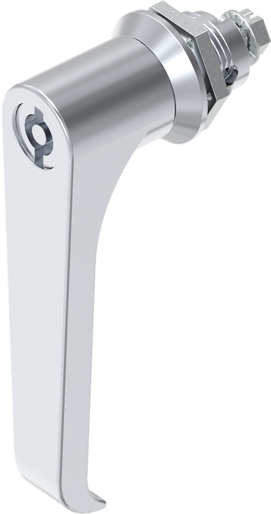 Klinkengriff-Vorreiber Doppelbart 5, GD-Zn verchromt; 1000-U94 mit ...