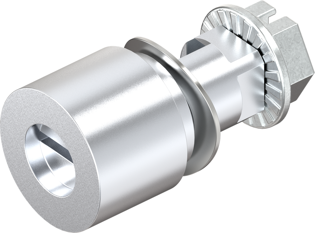 Insert slot 1.2 x 3, Zinc die chrome-plated; 1000-U195