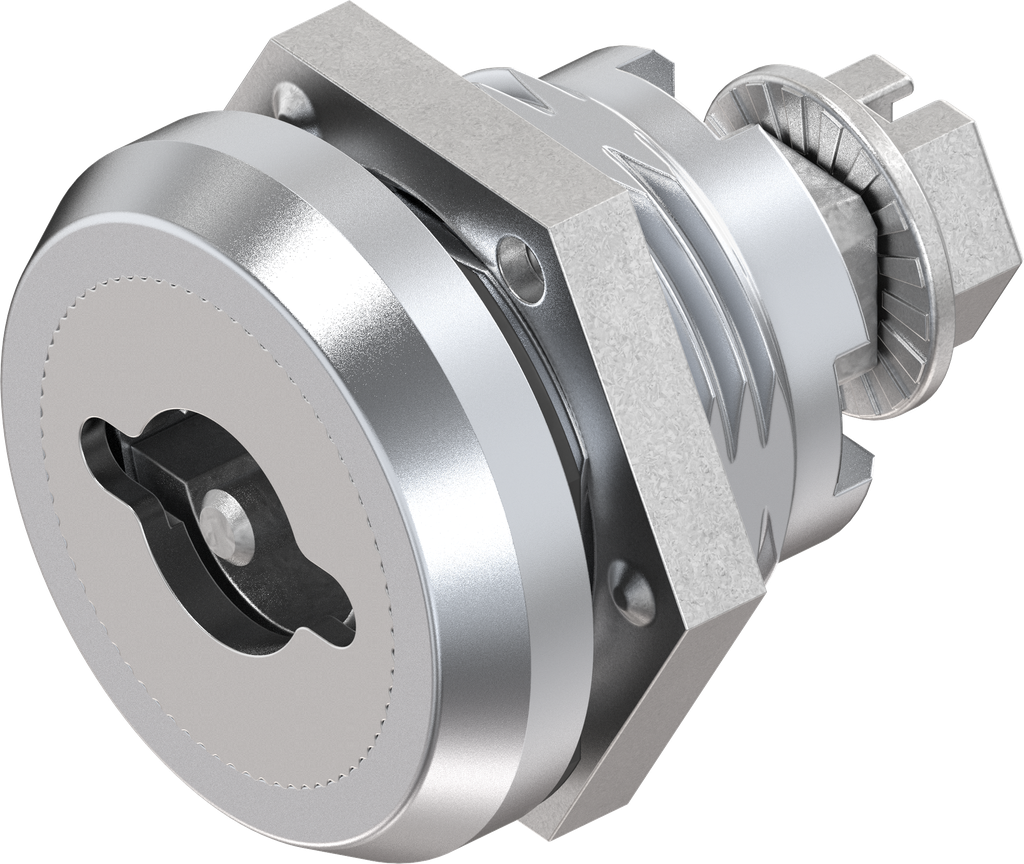 Safety quarter turn double bit 3, left version, Brass and zinc die ...