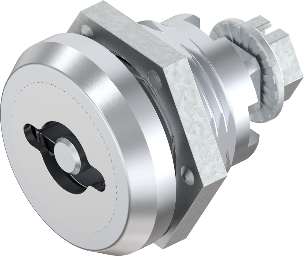 Safety quarter turn double bit 5, left version, Brass and zinc die ...