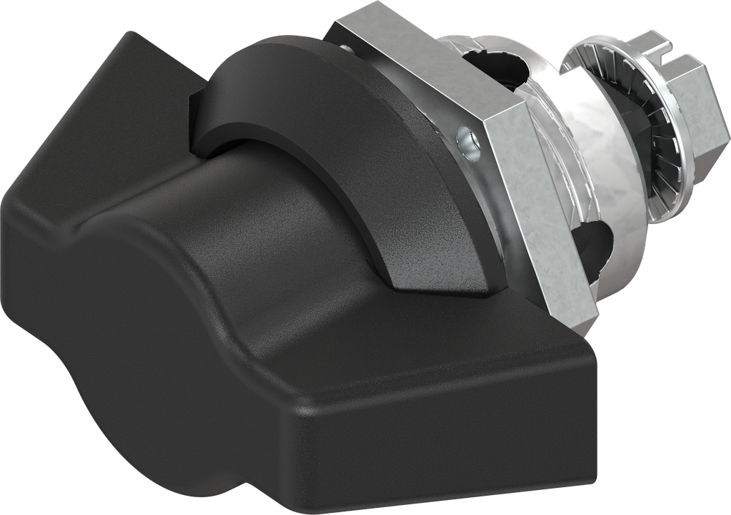 Wing knob quarter turn, non-keyed, Zinc die black powder-coated; 1000 ...