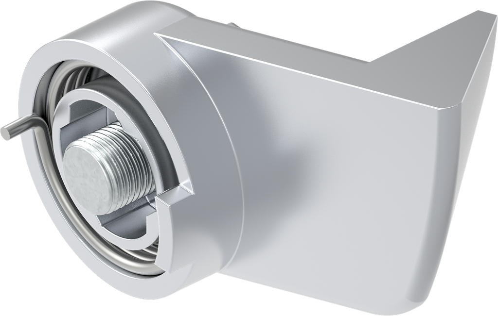 Slam cam with free running, left version, Zinc die chrome-plated; 1000-U316-N Offset h = 4 mm