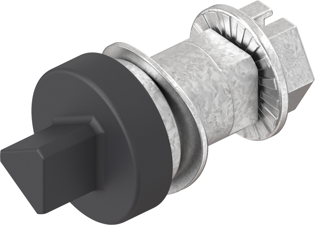 Insert triangular 7, Zinc die black powder-coated; 1000-U325