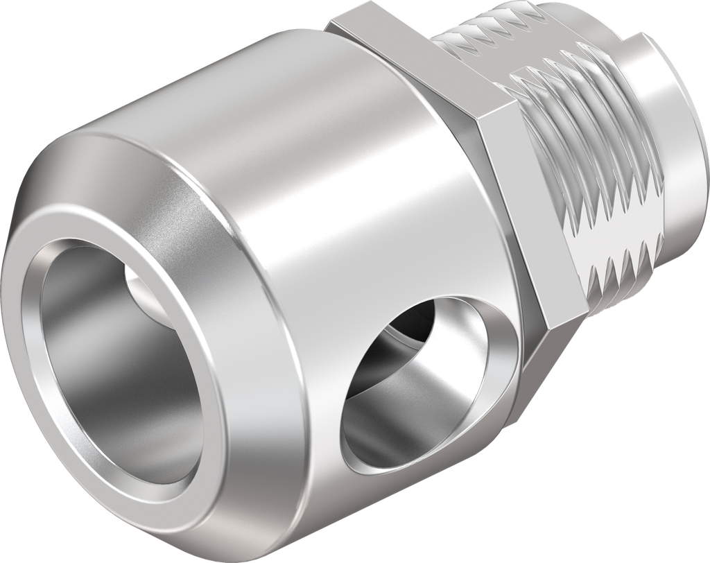 Housing for padlock, Stainless steel AISI 303; 1000-U436-PF with nut