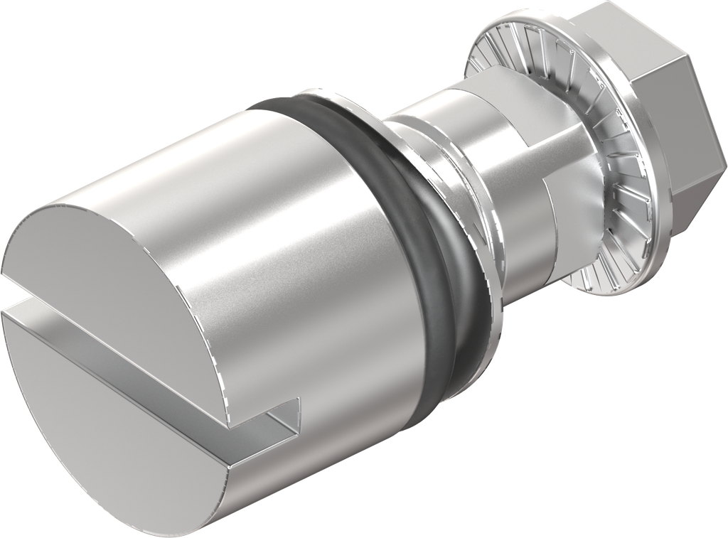 Insert slot 2 x 4, Stainless steel AISI 316; 1000-U631 with O-ring